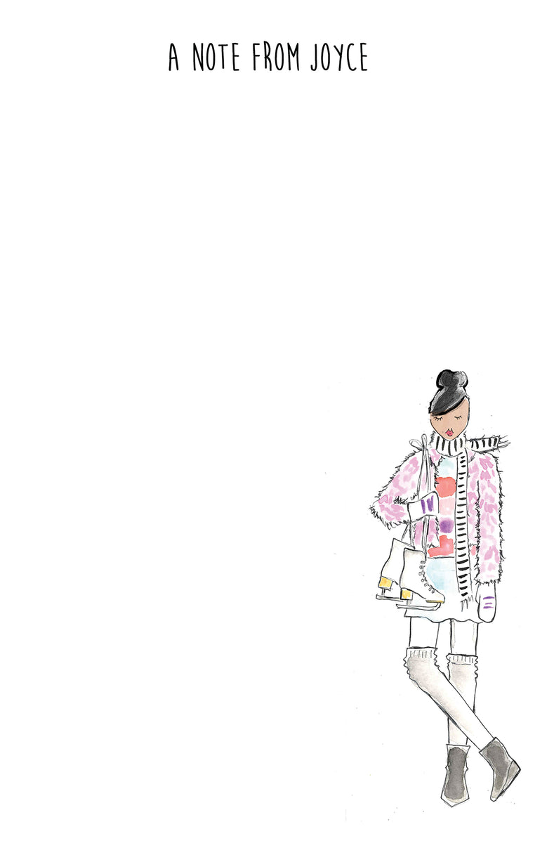Fashion Girl Personalized Notepad – Lacee Swan