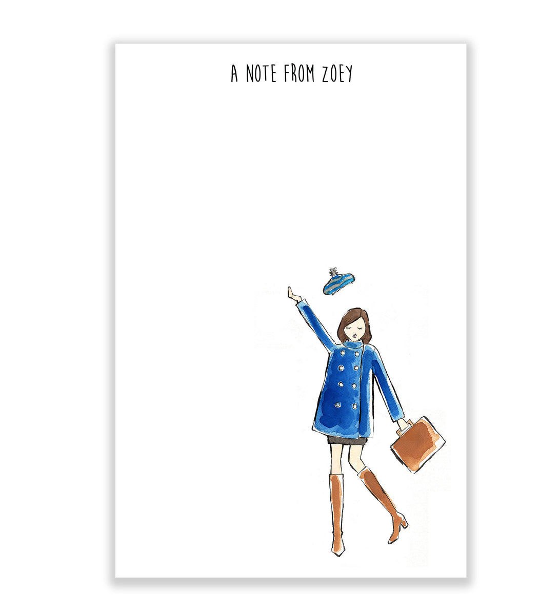 Fashion Girl Personalized Notepad – Lacee Swan
