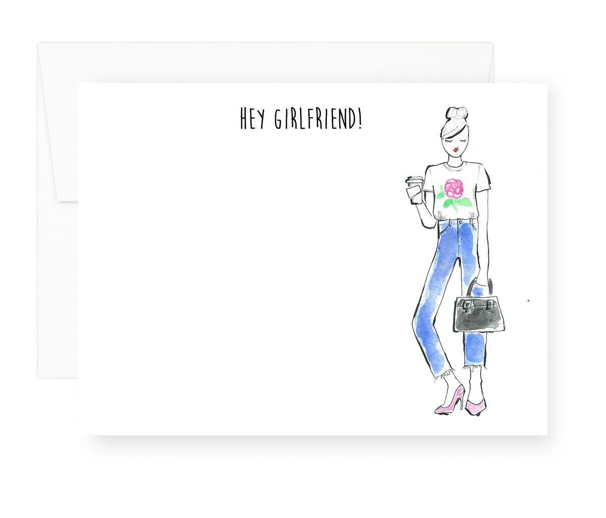Hey Girlfriend Note Card Set (Ready To Ship) – Lacee Swan